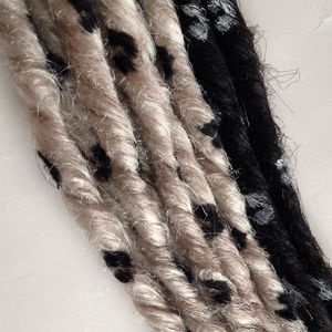 Damnation Hair | Accessories | Leopard Print Hair Extension Dreads ...